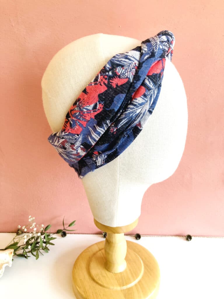 Bandeau à cheveux pour pelade et alopécie Tropical vintage